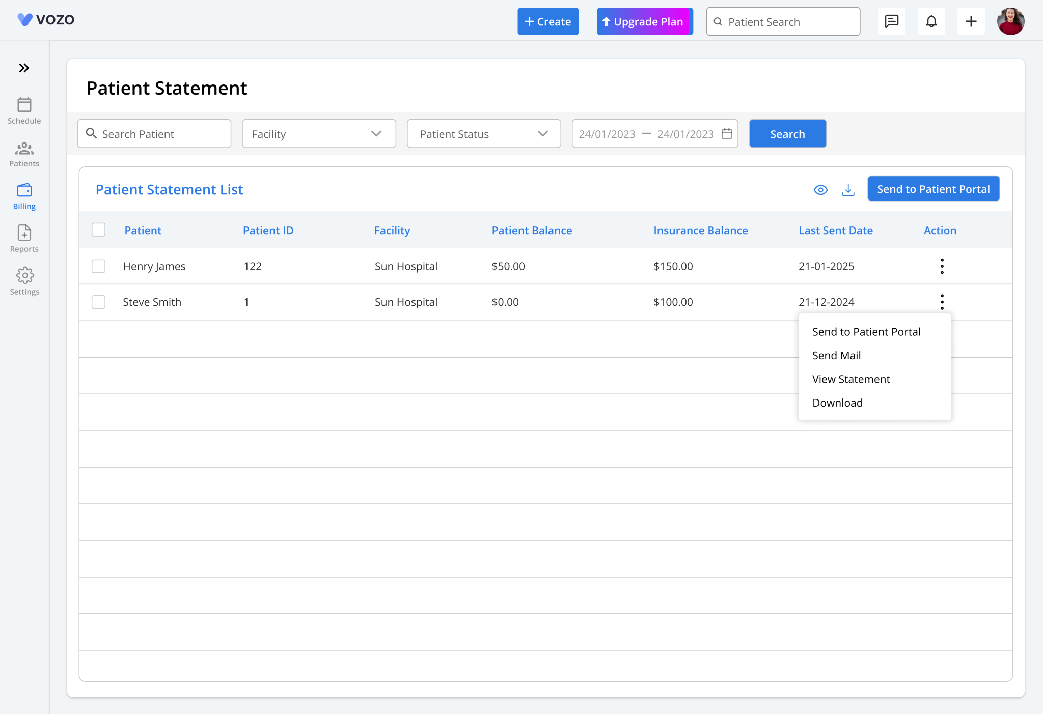 Patient Statements – help.vozohealth.com